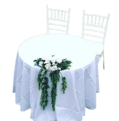 Signing Table with Linen and 2 Chairs – Adelaide Wedding Hire