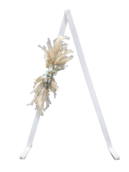 White Triangle Arch – Adelaide Wedding Hire