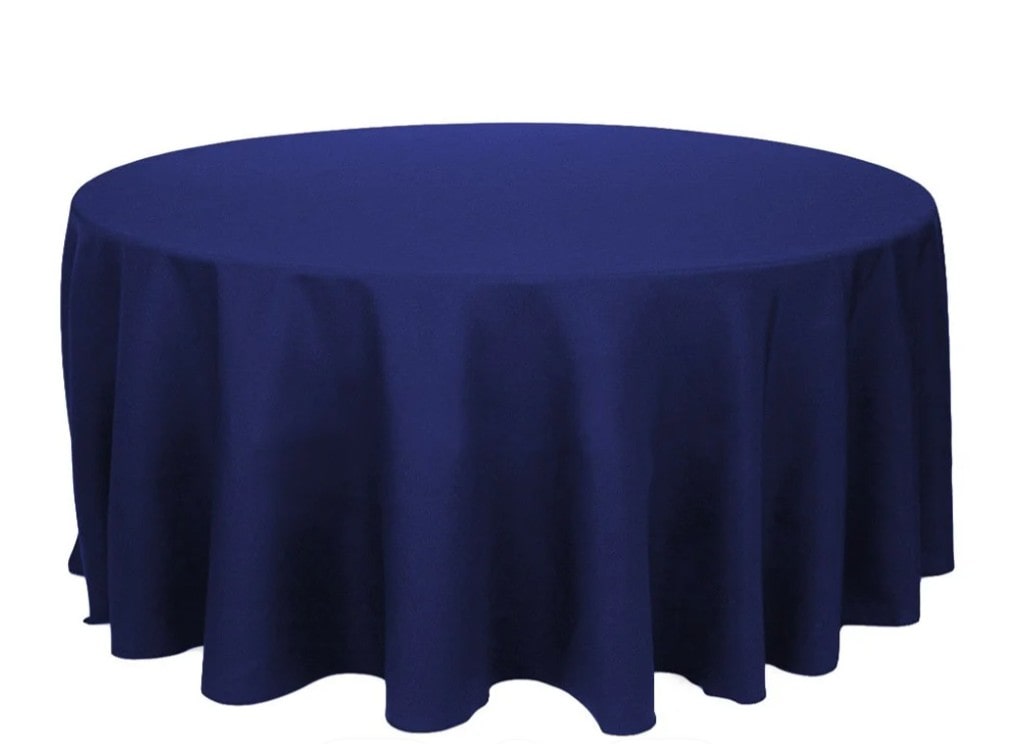 Navy Round Table Linen – Adelaide Wedding Hire