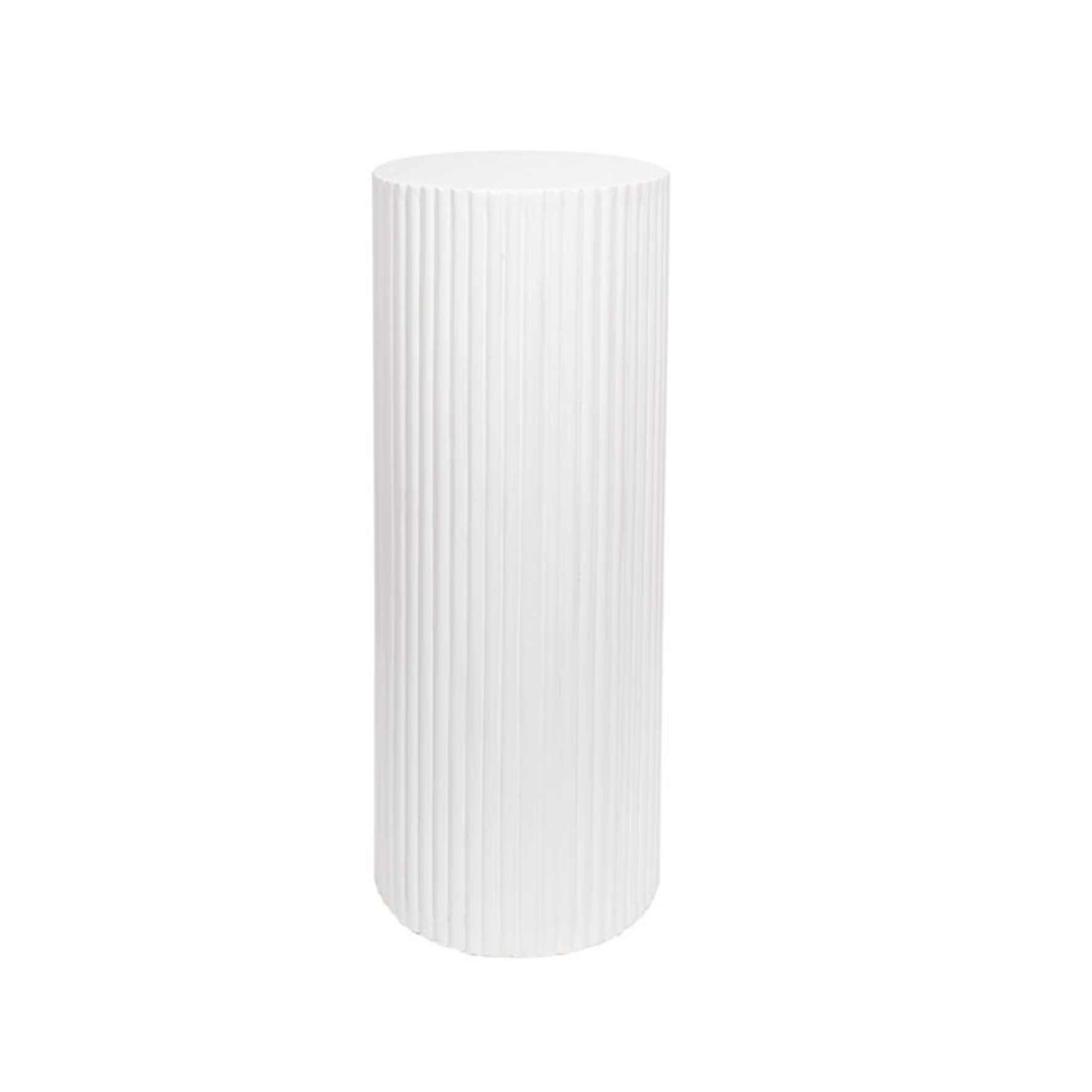 White Ripple Plinth 91cm – Adelaide Wedding Hire