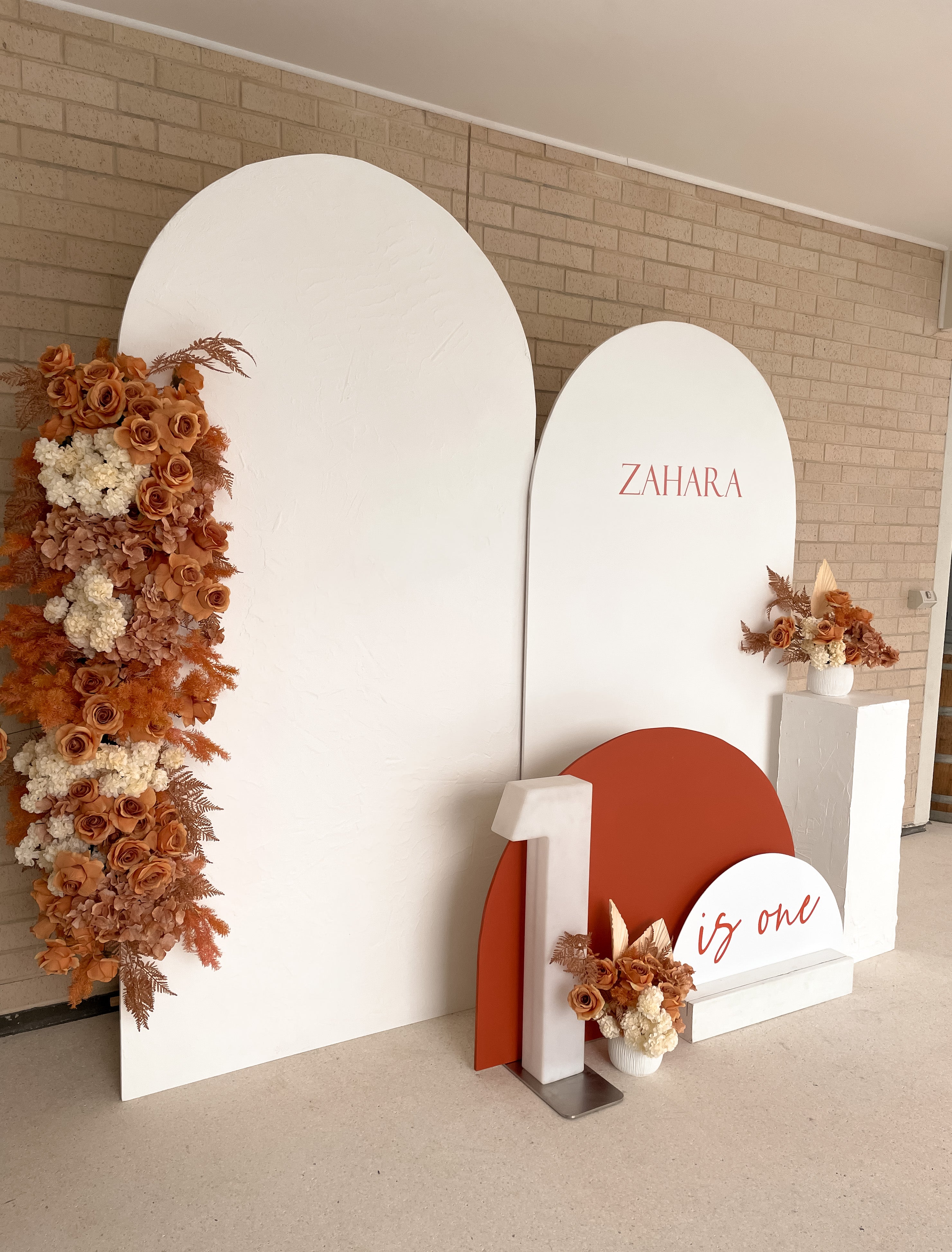 Burnt Orange Backdrop Package – Adelaide Wedding Hire